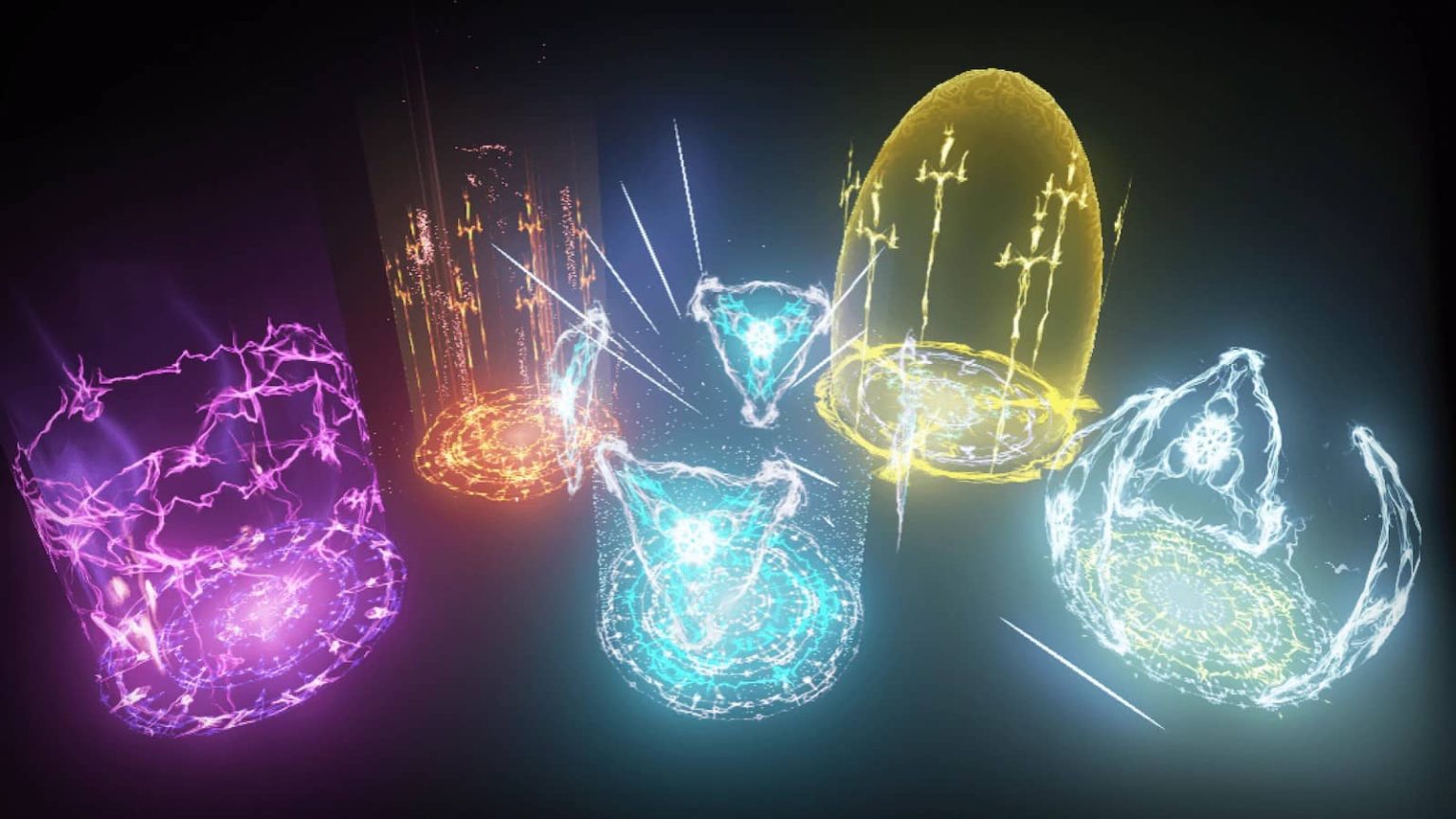 【UE4】魔法特效资产包KY Magic Chant FX-Niagara_CGalpha