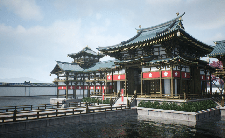 【UE4/5】模块化日本寺庙 Modular Japanese Temple_CGalpha