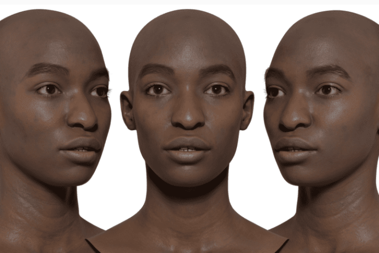 3DScan Store – 高清女性头部模型 HD Female 3D Head Model 12_CGalpha