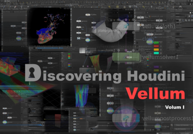 【中文字幕】Discovering Houdini Vellum 柔体布料模视频教程_CGalpha