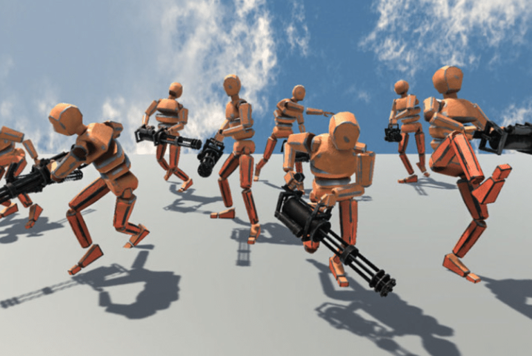 Unity – 微型枪械动画套装 Minigun Animset Pro_CGalpha