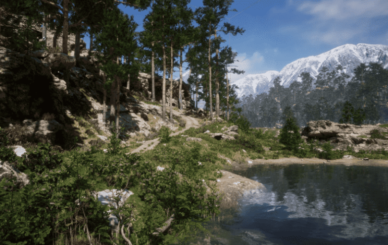 【UE5】野外森林环境 Mountain – Environment Set_CGalpha