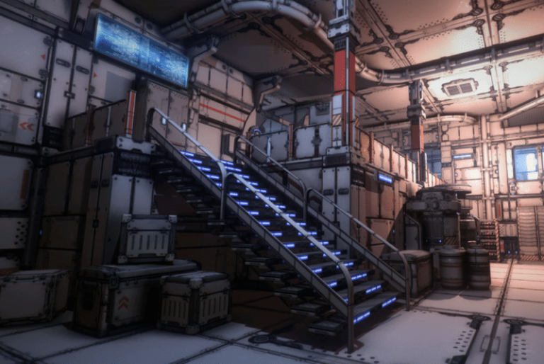 Unity – 科幻室内场景Top-Down Sci-Fi_CGalpha