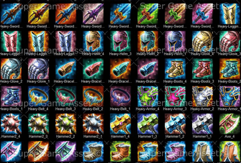 Unity – 史诗 RPG游戏 图标集 EPIC RPG EQUIPMENT ICON SET_CGalpha