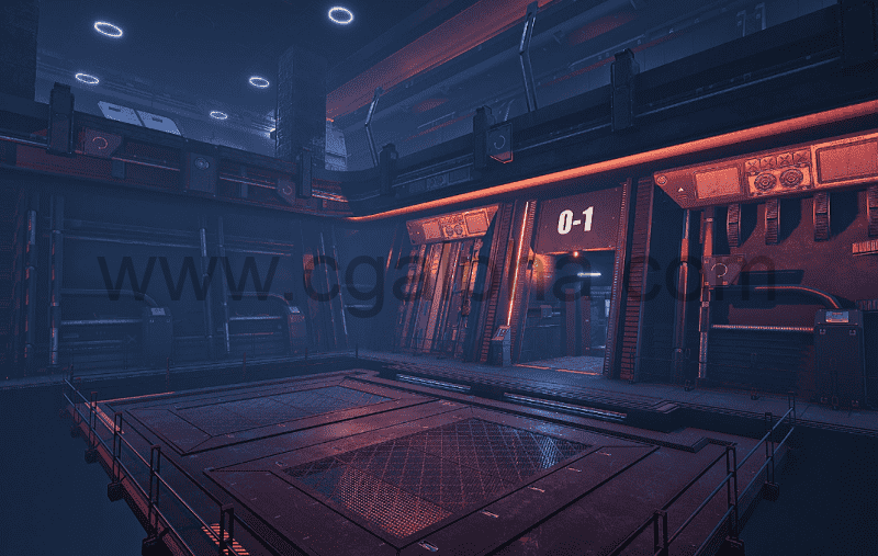 【UE4】模块化科幻地下环境 Modular Sci-Fi Underground Environment _ CGalpha